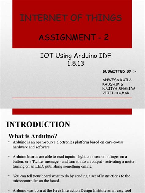 Iot Arduino Board Pdf Arduino Integrated Development Environment