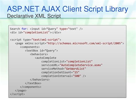 PPT ASP NET 2 0 AJAX Microsofts Framework For Building AJAX Applications PowerPoint