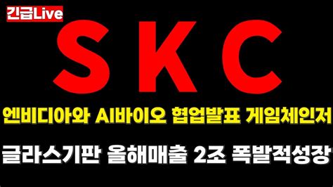 Skc 주가전망 속보 동박 2분기부터 가동율 70프로 흑자전환 세계최대 유리기판생산 년 2조매출 목표가 20만원 Youtube