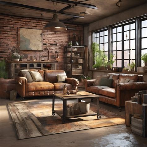 Industrial Vintage Living Room Timeless Style Meets Modern Edge
