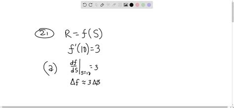 SOLVED A Calculate The Output Associated With The Given Input Values B Approximate The Change