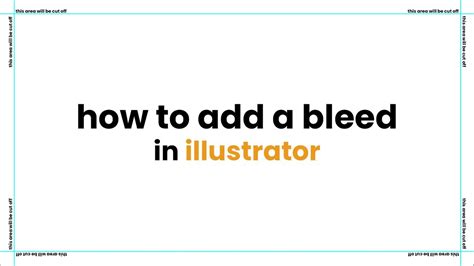 How To Add A Bleed In Adobe Illustrator Illustrator Bleed Tutorial Dear Prints Cebu YouTube