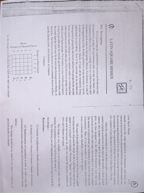 Lec 6 Pdf Statistical Inference Design Of Experiments