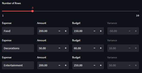 Button To Add New Row Of Inputs Using Streamlit Streamlit