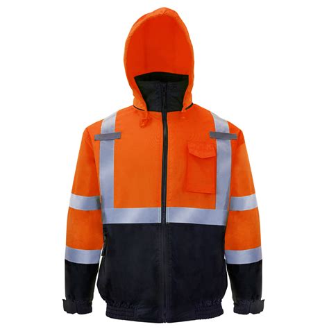 Class 3 High Visibility Bomber Safety Jacket Ansi Technopack