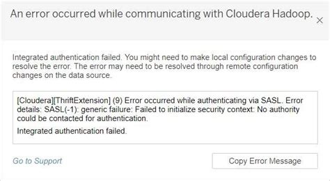 tableau desktop to cloudera hadoop hive server2 with kerberos