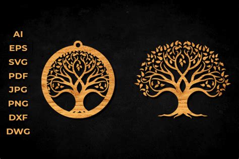 Tree Laser Cut SVG CUT File Creative Fabrica
