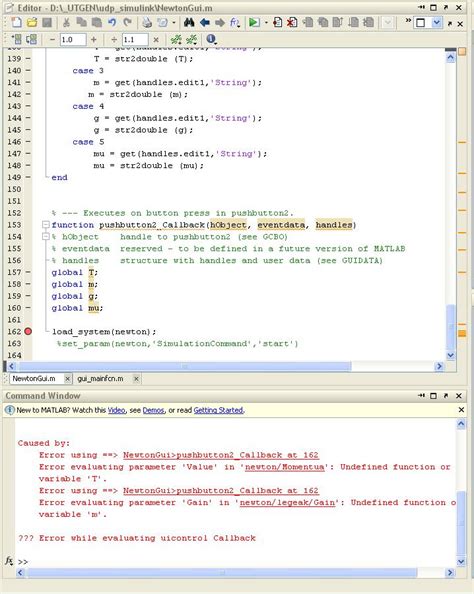 Matlab Cambiar Valor De Las Variables Desde Gui En Matlab
