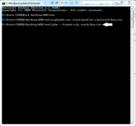 Cracking A Zip File Password Using Cmd Filelem