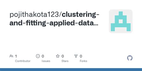 Github Pojithakota123clustering And Fitting Applied Data Science