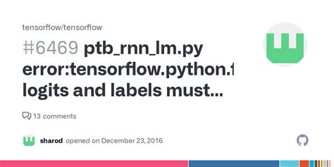 Ptbrnnlmpy Errortensorflowpythonframeworkerrors
