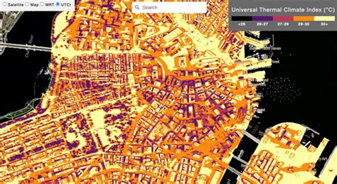 Mapping Urban Outdoor Heat Exposure In Us Cities Center For Geographic Analysis