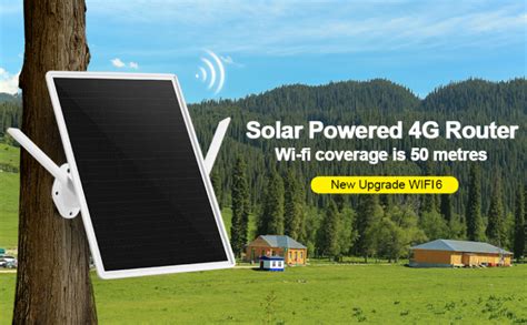 Amazon Com Solar Powered Outdoor G Lte Modem Router With Sim Card Slot Solar Wifi Extender