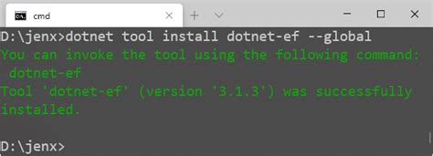 Entity Framework Core Database First Jenxsi