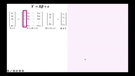 4 Multiple Linear Regression Least Squares Approach Youtube