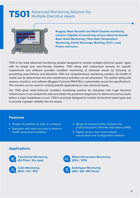 Ppt Advanced Electrical Asset Monitoring T501 Rugged Monitoring Powerpoint Presentation Id