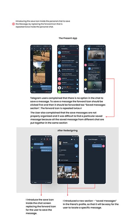 Telegram Redesign UX UI Case Study Behance