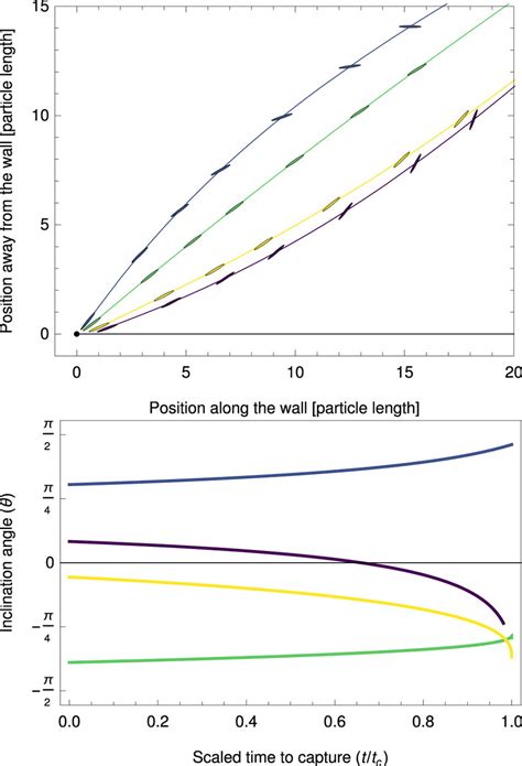 Top Four Sample Trajectories With The Particle Orientation Sketched At Download Scientific