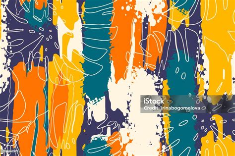 벡터에서 현대 하와이 추상 창조적 인 원활한 패턴 다양한 식물 기하학적 모양과 현대 열대 추상 콜라주 종이 커버 직물 인테리어 장식 등을위한 이국적인 디자인 연속무늬에 대한