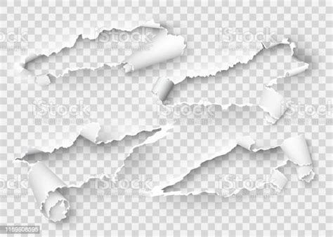 찢어진 종이 벡터 템플릿 현실적인 종이 배경에 찢어진 가장자리가있는 측면 웹 및 인쇄용 배너의 측면 세트와 텍스트용 공간입니다 찢겨진에 대한 스톡 벡터 아트 및 기타 이미지
