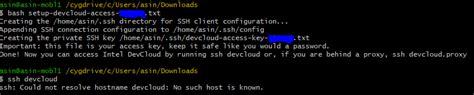 Unable To Access Jupyter Ssh Could Not Resolve Host Name Devcloud