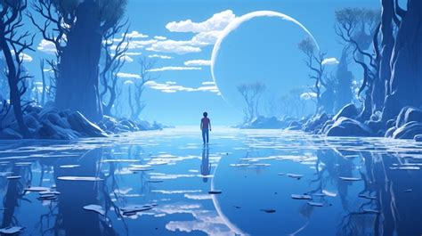 Голубые аниме обои фильма Изображения скачать бесплатно на Freepik