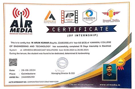 Arun Kumar M On Linkedin Exciting News Connection 💥 ⚡i Am Thrilled To Share That I Have