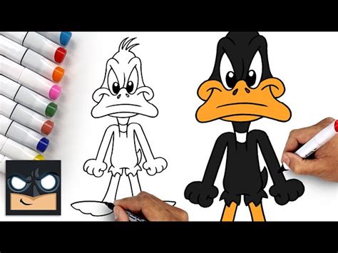 How To Draw Daffy Duck Sketchok Easy Drawing Guides 50 Off