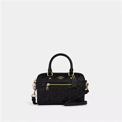 Coach® Mini Rowan Crossbody In Signature Leather