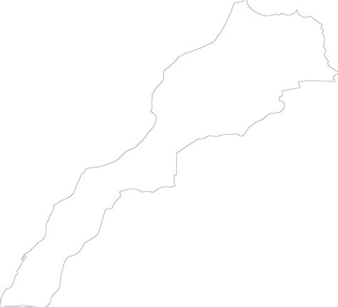 Morocco Outline Map 38096252 Vector Art At Vecteezy