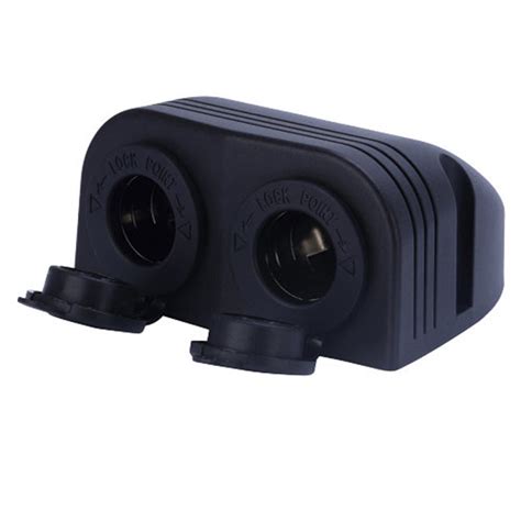 Waterproof Dual Hole Cigarette Lighter Power Socket Professional Cigarette Lighter Socket With