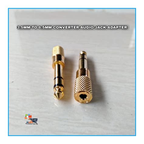 Jual AUDIO JACK CONVERTER ADAPTER FEMALE 3 5MM TO MALE 6 5MM Shopee Indonesia