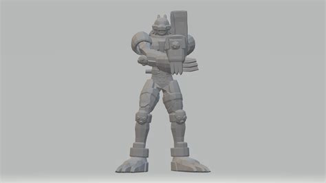 Stl File Beowolfmon Digimon Frontier Toy Replica 3d Model Stl 🐉 ・3d