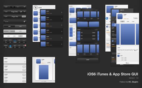 ios 6 gui itunes and app store mobile website design app mobile app design