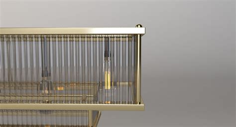 전구가 있는 마레 선형 샹들리에 48인치 3d 모델 19 Max Fbx Obj Free3d