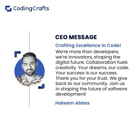 Coding Crafts On Linkedin Codingcrafts Softwaredevelopment