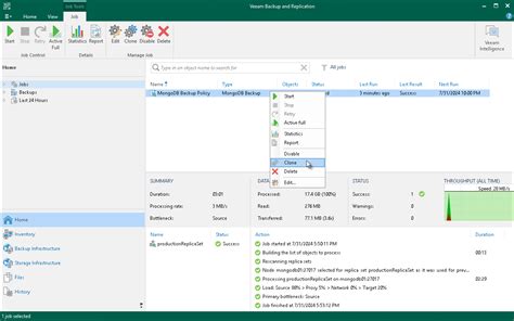 Cloning Backup Policy Veeam Plug Ins For Enterprise Applications