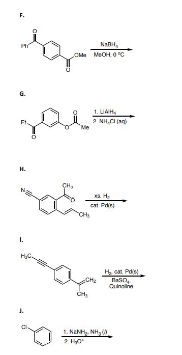 Solved For Each Reaction Or Reaction Sequence That Follows Chegg