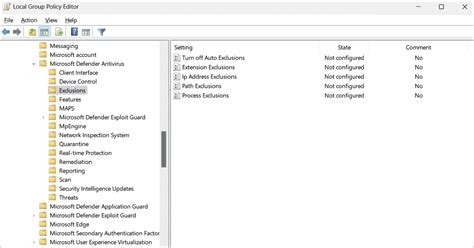 Configuring Defender Antivirus Exclusions Real Time Protection Scans