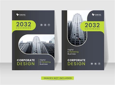 4 크기의 기업 현대적인 전단지 포스터 및 책 표지 디자인 템플릿은 연례 보고서 잡지 배너 브로셔에 적용할 수 있습니다 프리미엄 벡터