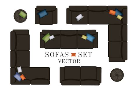 소파 안락 의자 세트 가구 푸프 카펫 Tv 식물 사이드 테이블 0명에 대한 스톡 벡터 아트 및 기타 이미지 0명 3차원 형태 가구 Istock