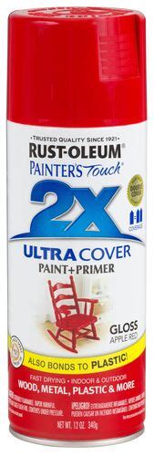 Rust Oleum Painter S Touch X Ultra Coverage Paint Primer Spray Gloss Apple Red