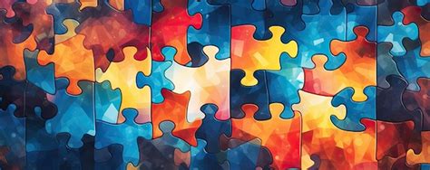 Premium Photo Abstract Background With Interlocking Puzzle Pieces Representing Problemsolving
