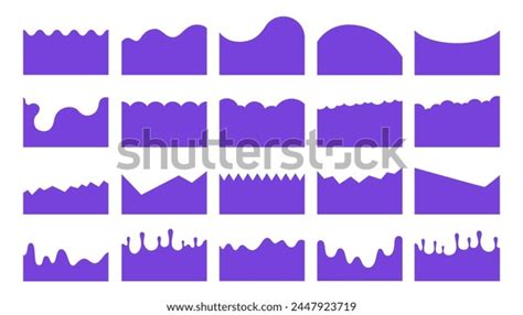 Set Abstract Design Separator Header Border Stock Vector Royalty Free 2447923719 Shutterstock