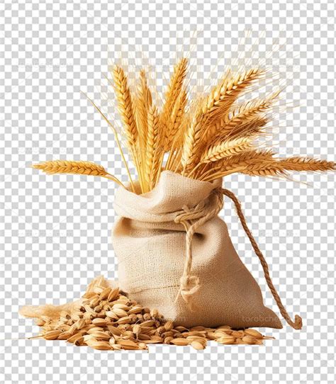 عکس Png گندم و کیسه کنفی گرافیک با طعم تربچه
