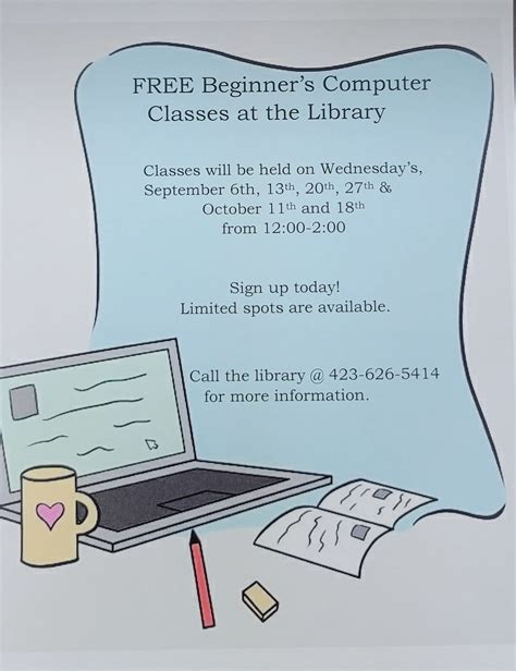 Free Beginners Computer Classes Claiborne County Public Library