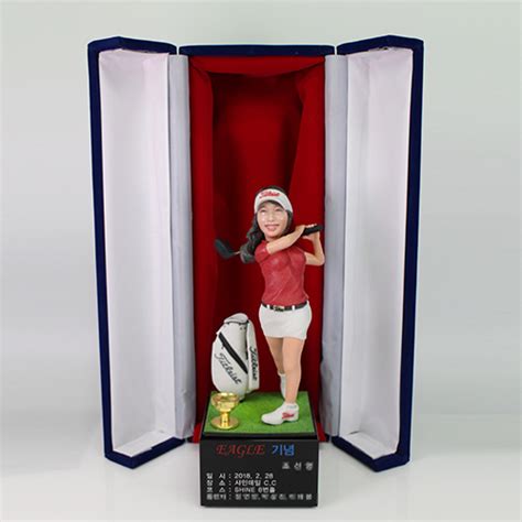 3d피규어 여자 골프피규어 반팔 치마 홀인원 이글 싱글 트로피 기념패 몬스터3d Tm 1914 몬스터3d