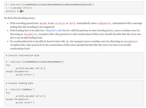 Solved Decode Encoding Utf This Method Has A Single Chegg Com