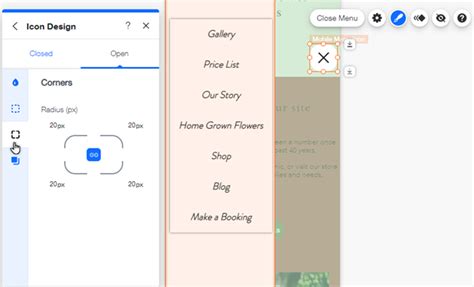 Wix Editor Customizing Your Mobile Menu Help Center