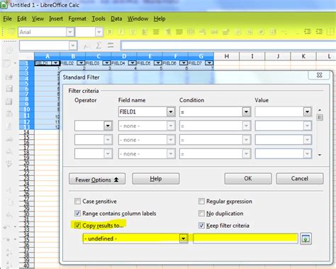 Select Only Full Cells On A Column English Ask LibreOffice